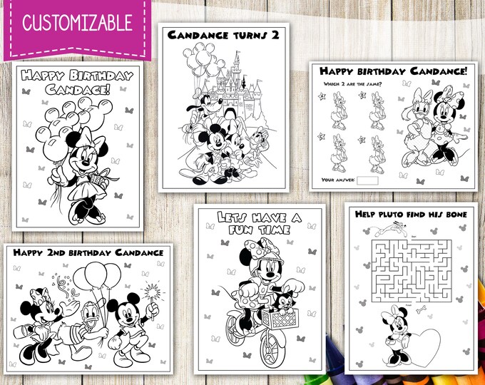 Oh Twodles Activity Sheet, Minnie Mouse Activity Sheet, Kids Coloring ...