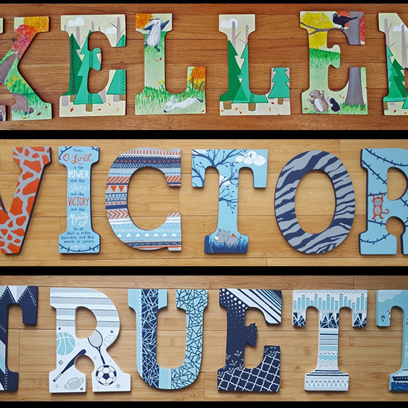 Hanging Name Letters - Etsy