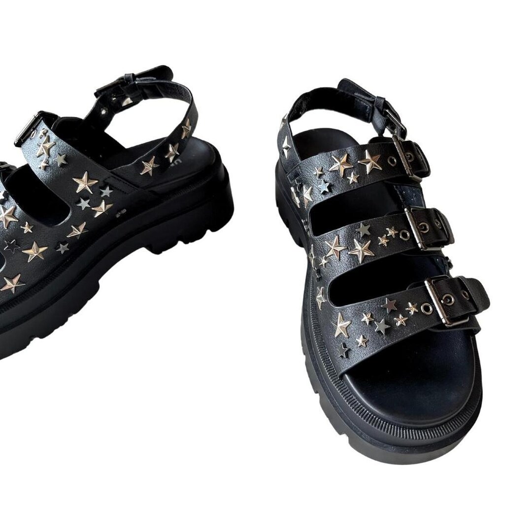 Reclaimed Vintage Star Studded Platform Sandals With Crystal Beading - Etsy