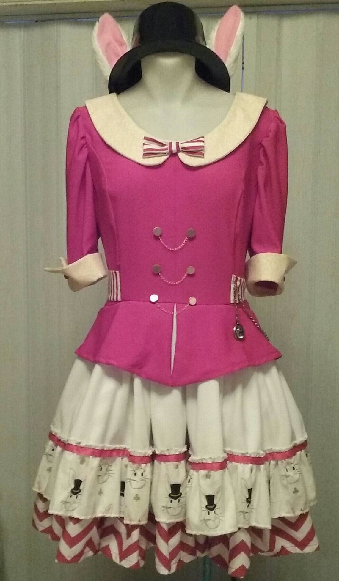 Alice in Wonderland Rabbit Dress 31 Inch Waist | Etsy