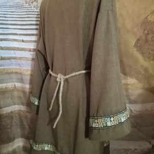 Shepherd's Toga: Brown Mid Length Costume With Vintage Trim (size ...