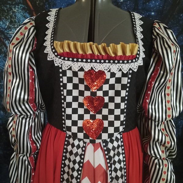 Queen of Hearts Costume Adult - Etsy