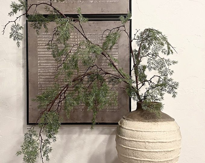 Handmade One of A Kind Drooping Cypress Stem Branch. Very Tall 63 ...