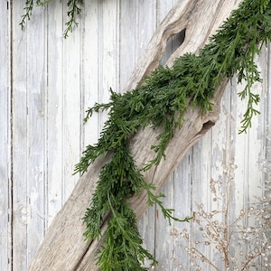 Authentic Artificial Real Touch Juniper Garland 6'. Christmas. Holiday ...