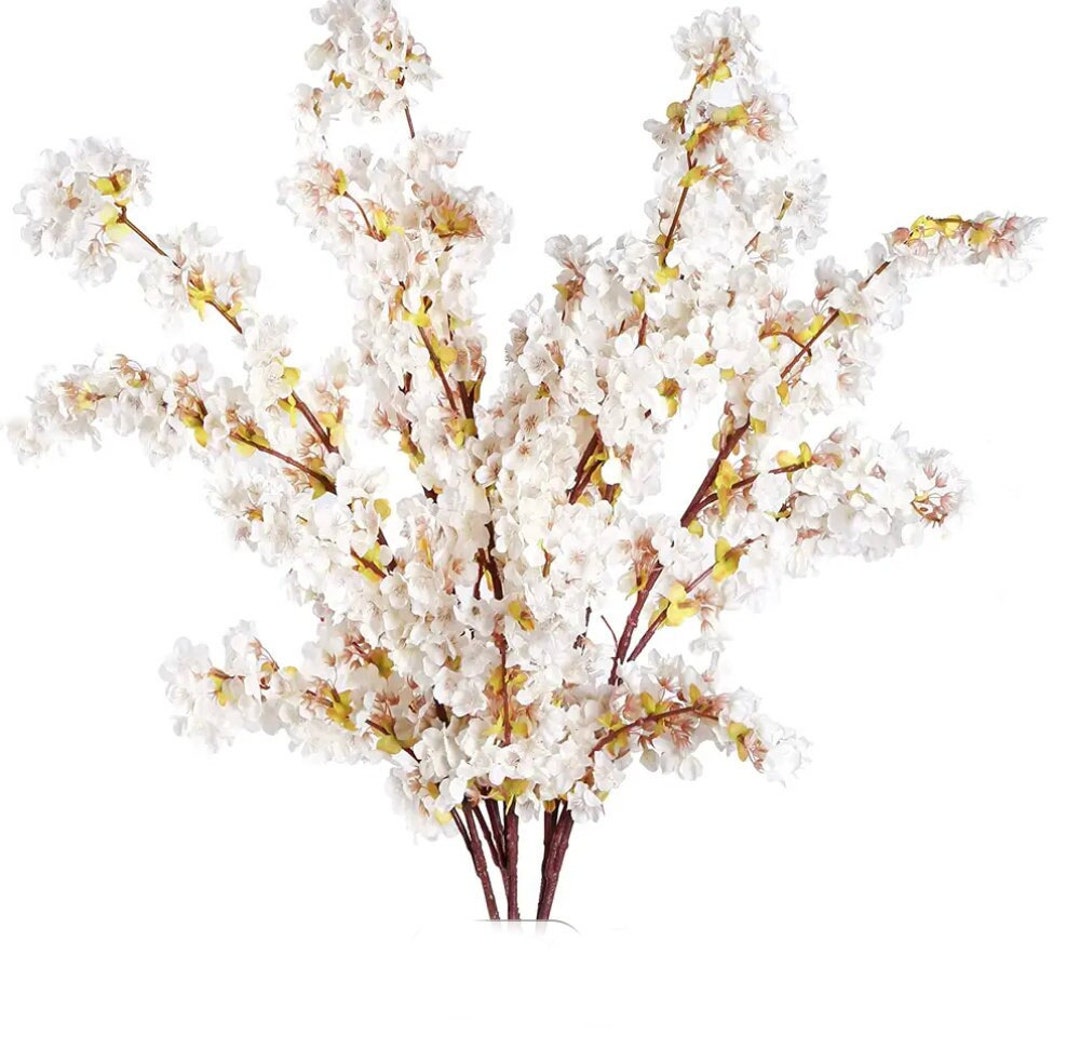 One Artificial Cherry Blossom Stem With Very Full Branches 39 Tall ...