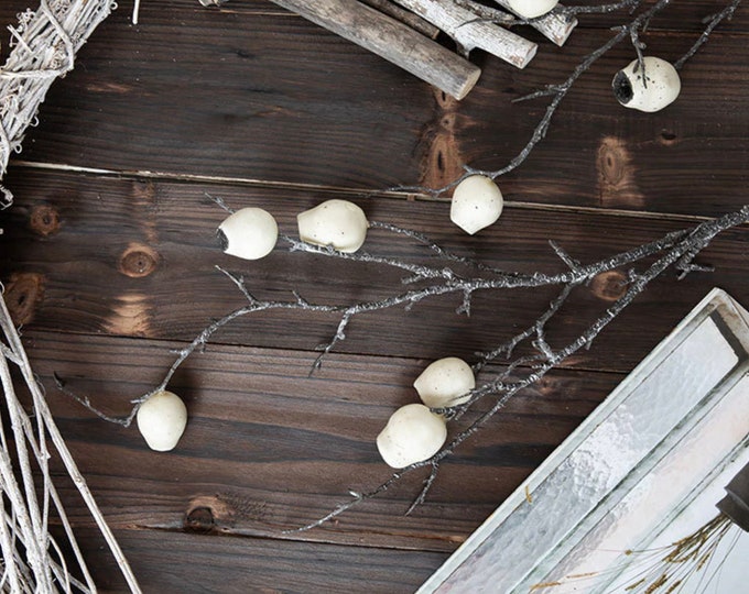 One Artificial Poppy Pipe Fruit Flower Pod Branch Stem 31.5" Looks Real ...