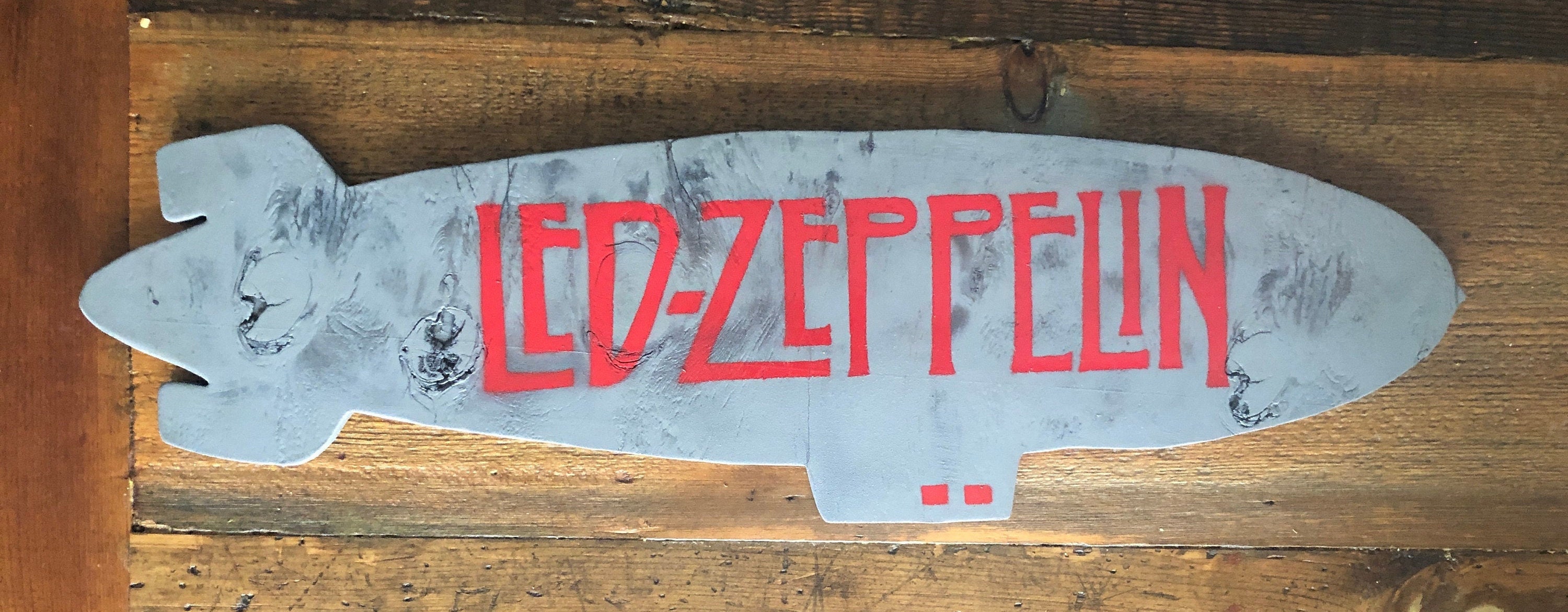 Led Zeppelin I Wood Art I Album Cover I Hindenburg Blimp - Etsy