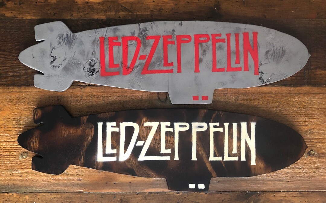 Led Zeppelin I Wood Art I Album Cover I Hindenburg Blimp - Etsy