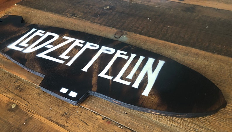 Led Zeppelin I Wood Art I Album Cover I Hindenburg Blimp - Etsy