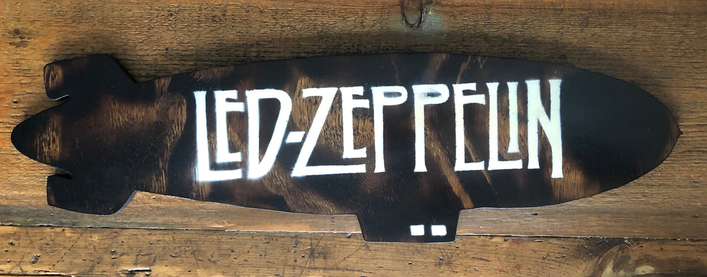 Led Zeppelin I Wood Art I Album Cover I Hindenburg Blimp - Etsy