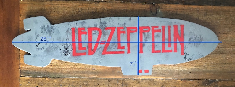 Led Zeppelin I Wood Art I Album Cover I Hindenburg Blimp - Etsy