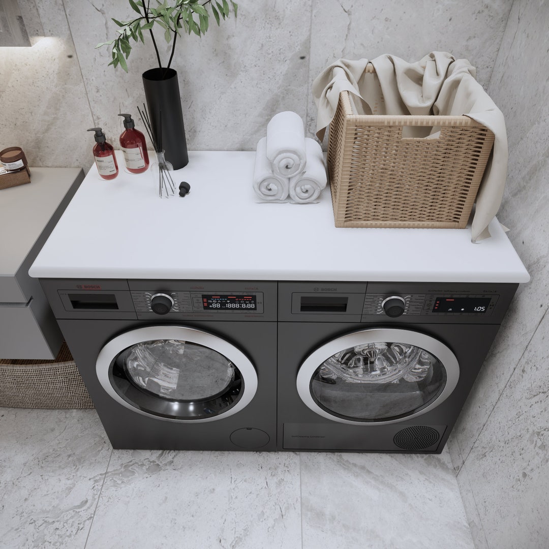 White Pine Wood Washer and Dryer Topper Rustic Laundry Room - Etsy