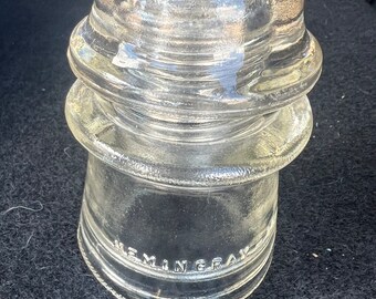 Vintage Clear Glass HEMINGRAY 16 Insulator Collector Glass Glass ...