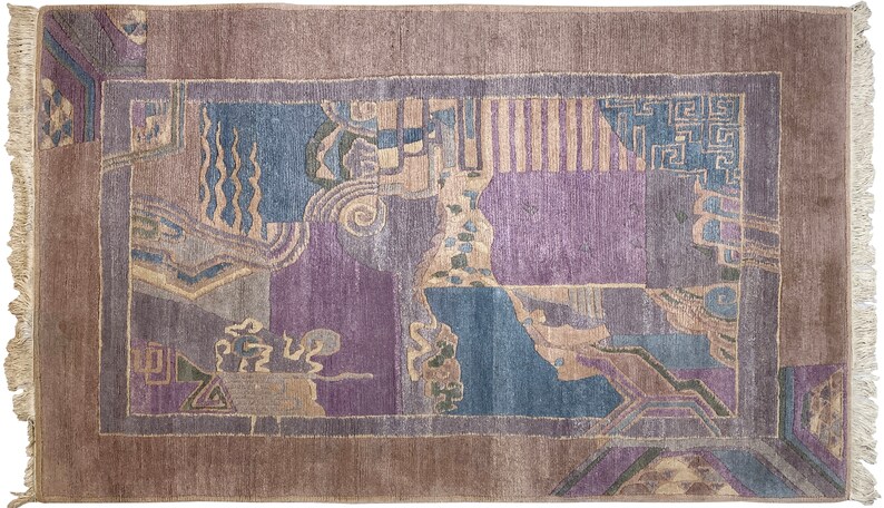 Abstract Scenic Naturally Dyed Wool Handwoven Rug - Etsy