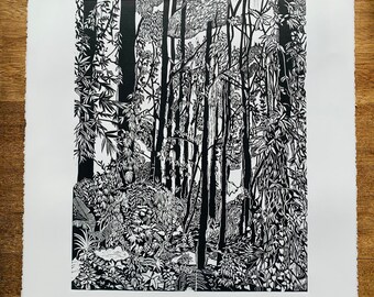 Wood & Linocut Prints - Etsy Australia