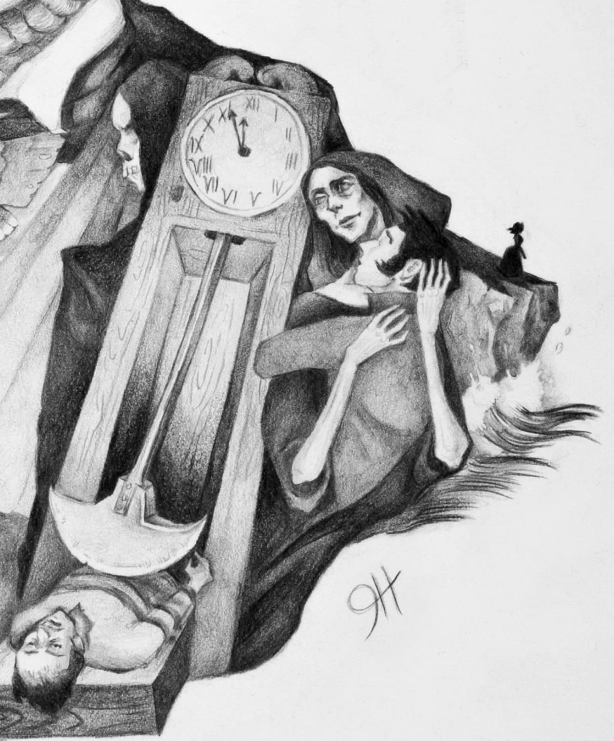 Edgar Allan Poe Print 11x14 Illustration Halloween Horror, Edgar Allan ...