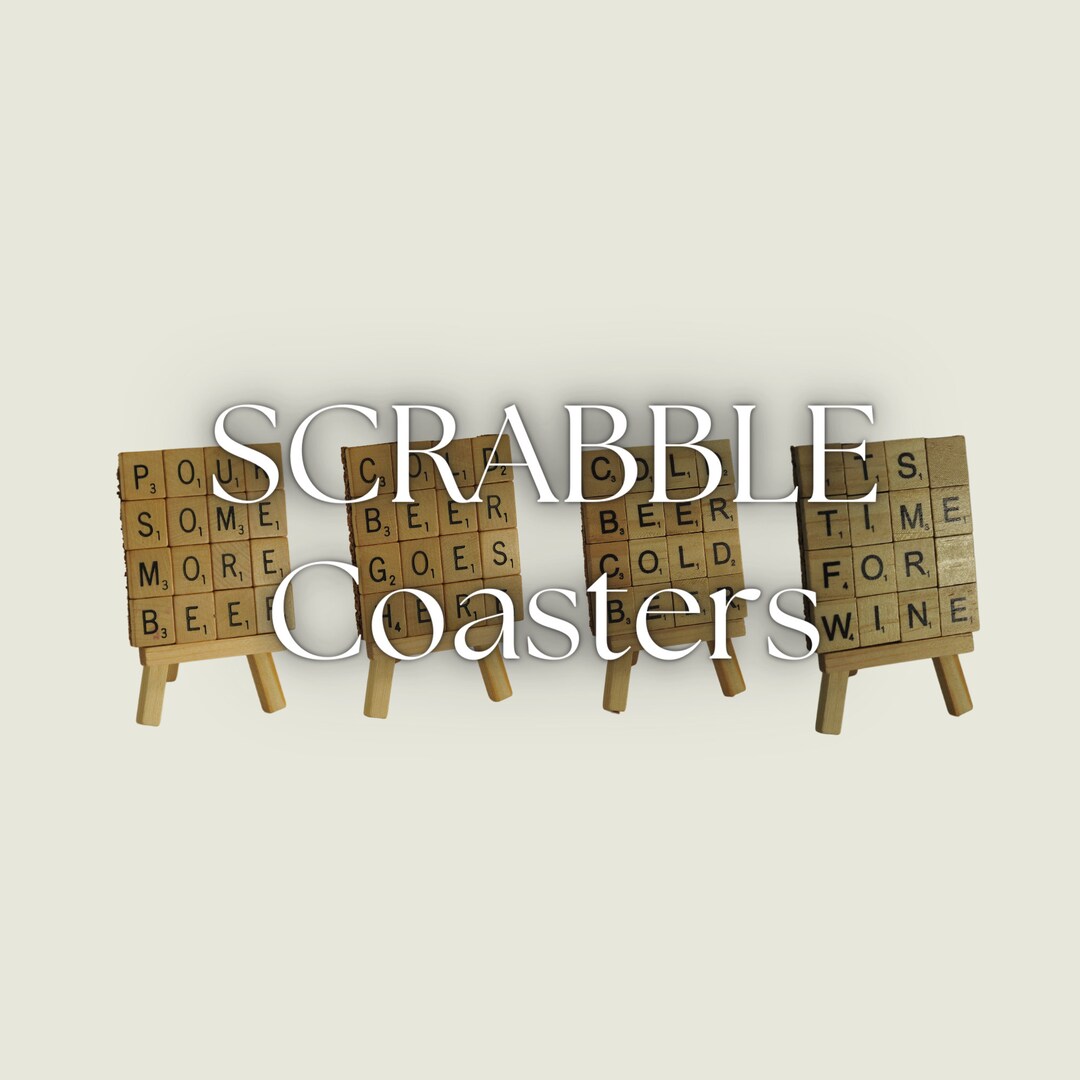 Scrabble Tile Coasters - Etsy.de