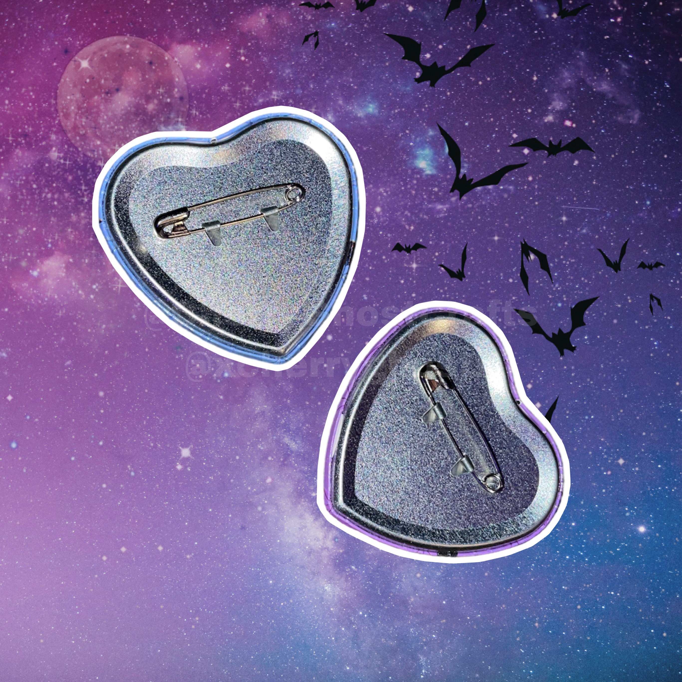 I'm Autistic Goth Heart Shape Button - Etsy