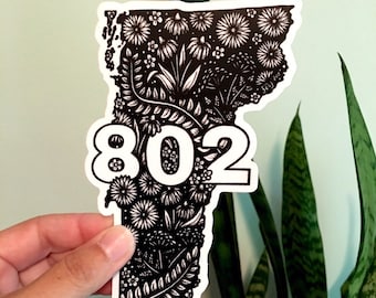 802 Vermont VT USA State Sticker Decal - Etsy