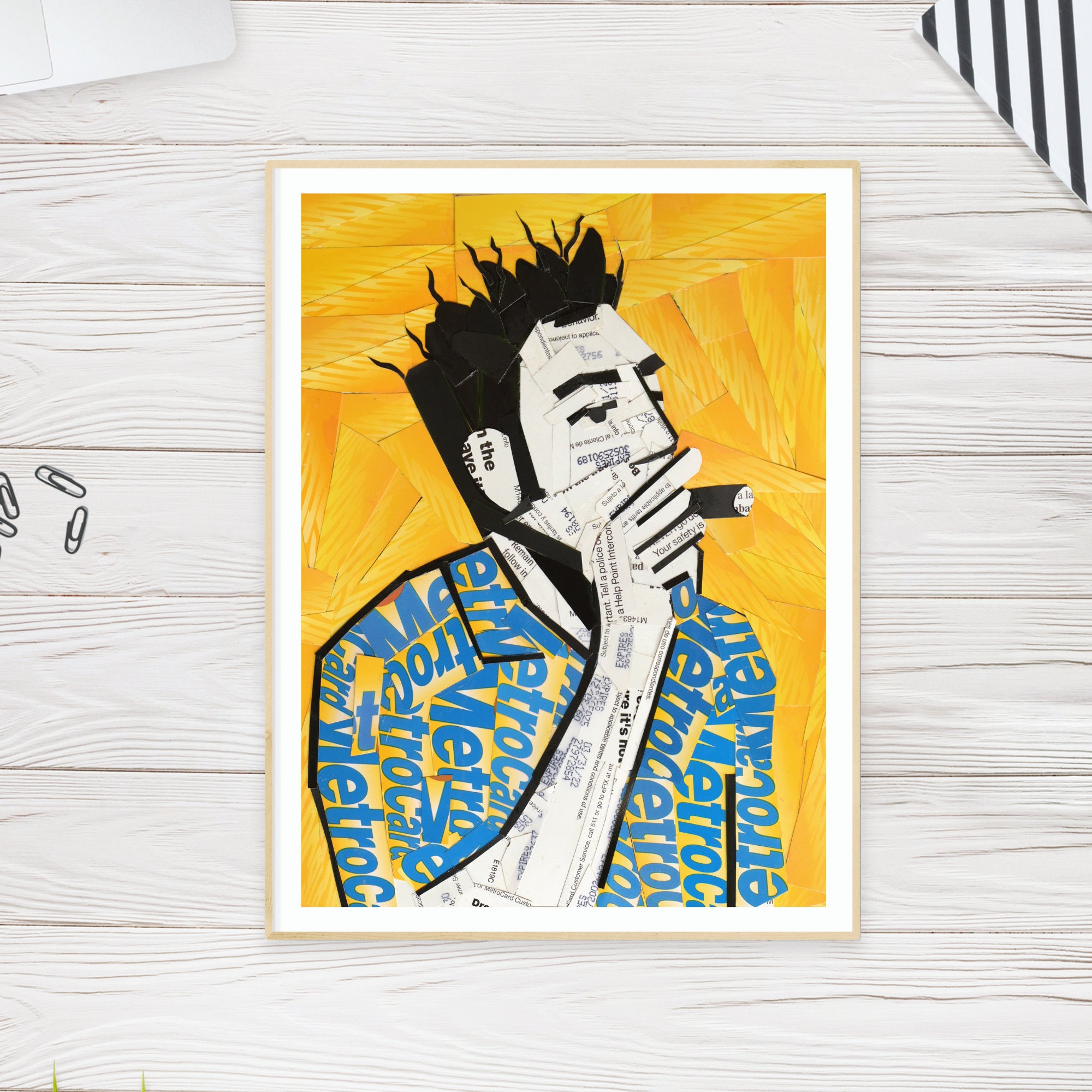 Kramer From Seinfeld Metro Card Collage Print Seinfeld Art - Etsy