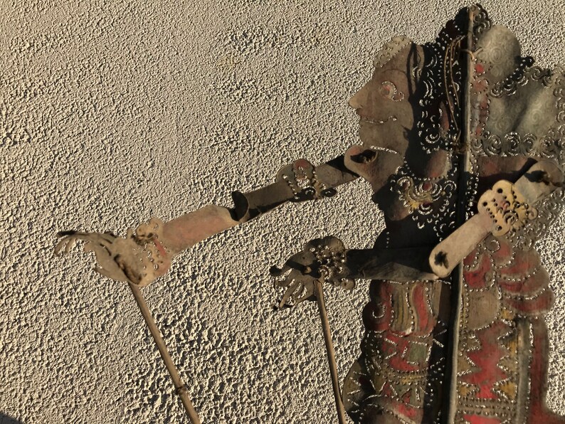 Antique Shadow Puppet: WAYANG KULIT, BALI, Indonesia. Prince Dursasana ...