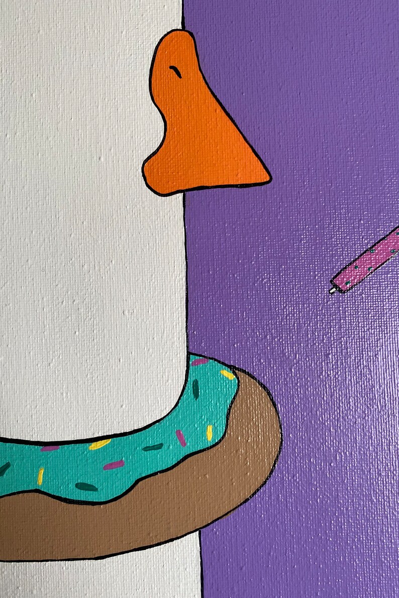 Duck & Doughnut Wall Art - Etsy