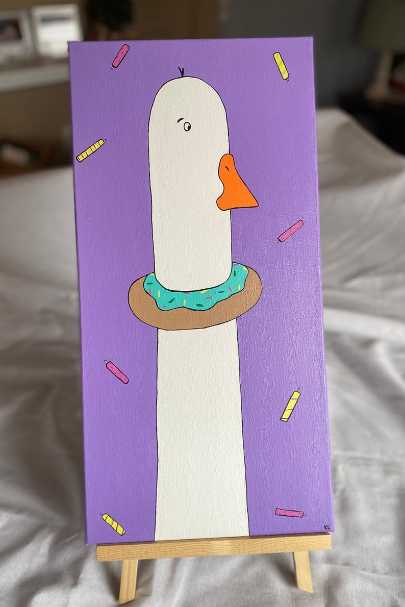 Duck & Doughnut Wall Art - Etsy