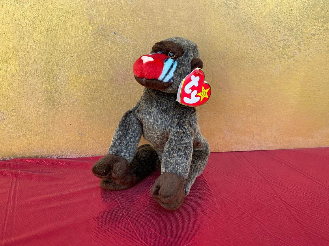 Ty Beanie Babies Cheeks Baboon,collectible Beanie Baby - Etsy