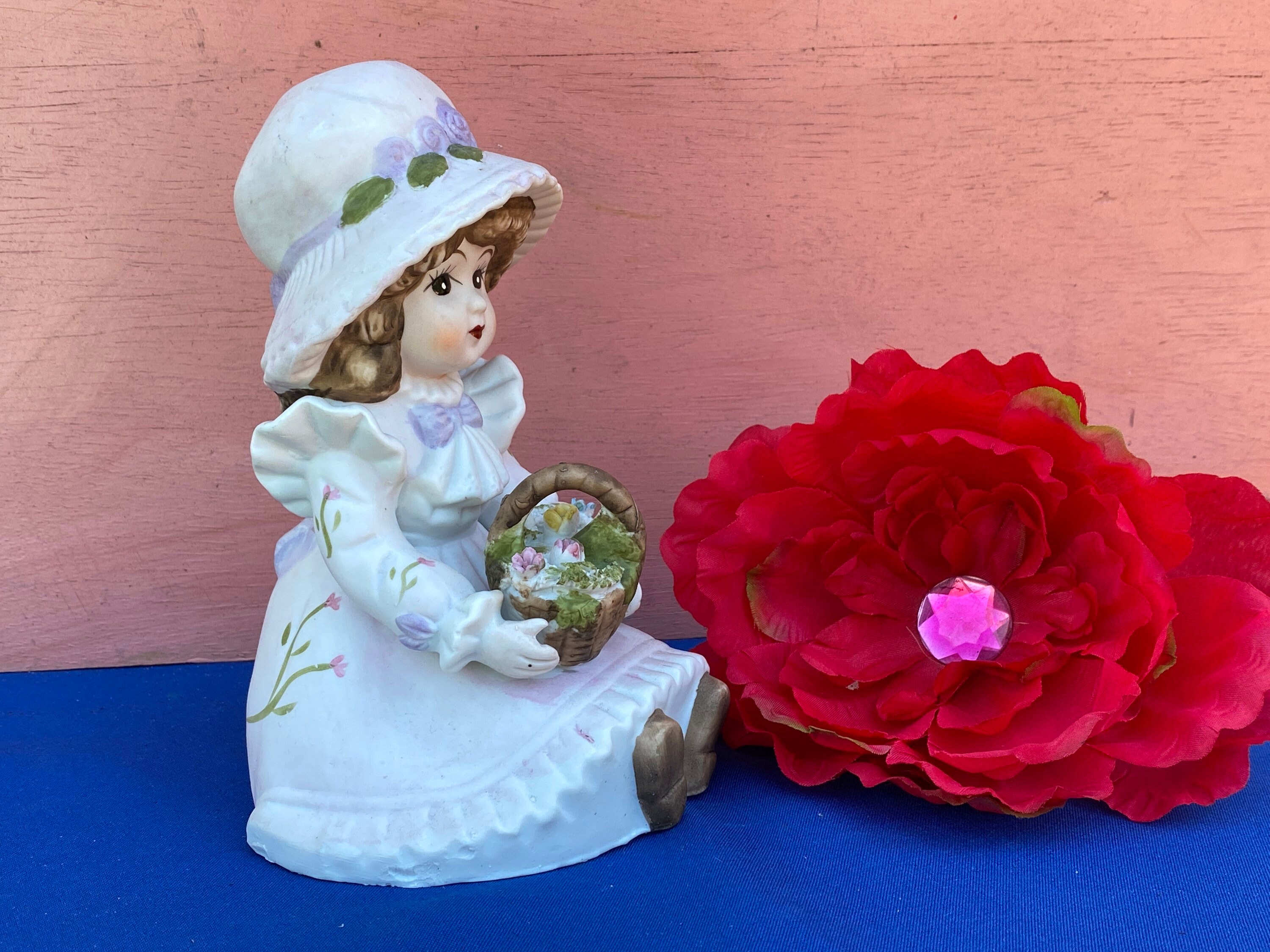 Vintage Porcelain Girl FigurineDoll FigurinePorcelain Girl | Etsy