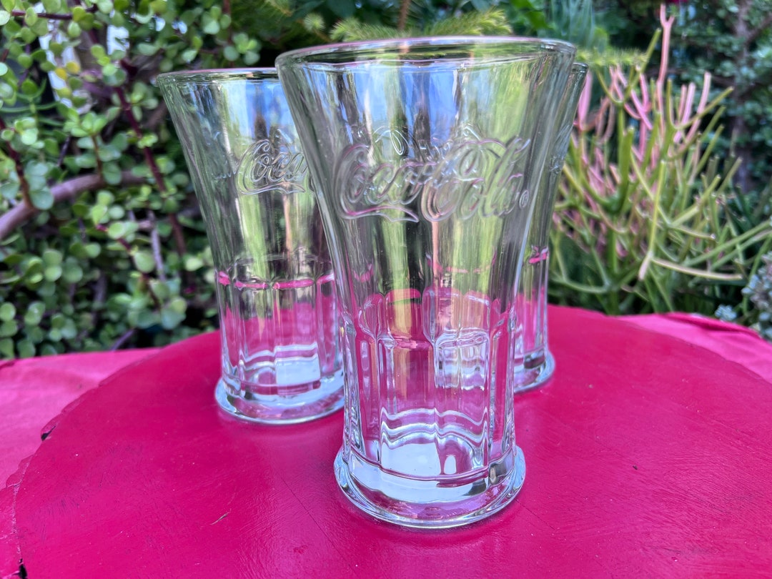 Coca-cola Clear Glasses,tumblers Coke Glasses,clear Glassware,set of 3 ...
