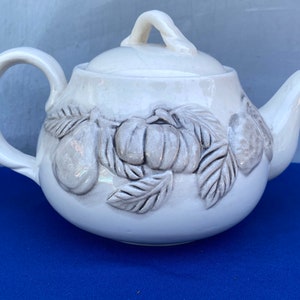 Vintage Panware Home Essentials Teapot,white & Gray Teapot,kitche ...