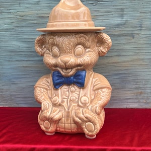 Vintage Smokey the Bear Cookiejar,cumberland Ware,made in Usa,ranger ...