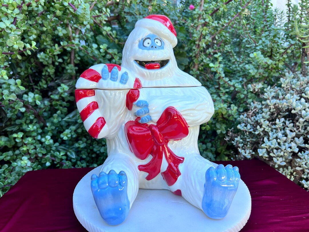 Christmas Rudolph the Red Nose Reindeer Abominable Snowman Cookie Jar ...