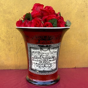 Large Mozart Music Vase,formalities Baum Bros,melody Mahogany ...