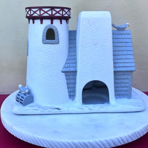 Vintage Partylite Stoney Harbor Lighthouse Candle Holder,decorative ...