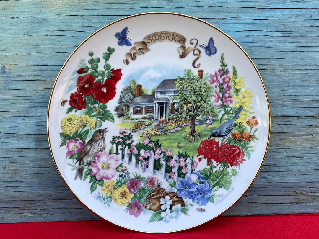 Recco Garden of Beauty Plate Collection,new England Gardenby Dot ...
