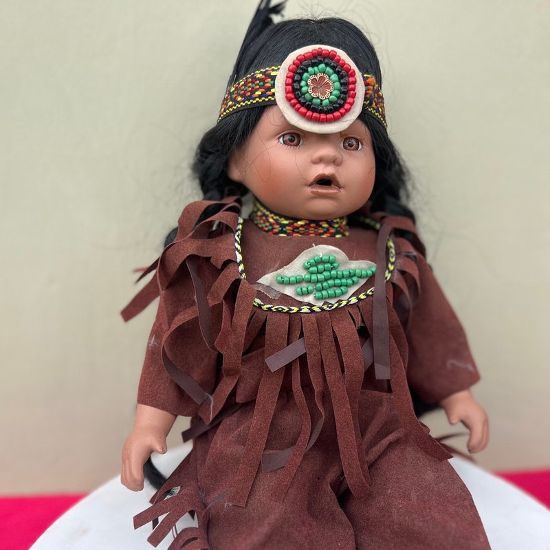 Native American Indian Porcelain Dolls - Etsy