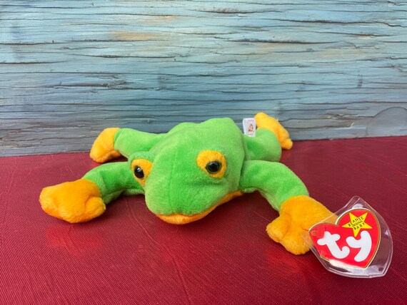 Ty Beanie Babies Smoochy The Frog Kolekcjonerskie Beanie Babies Urocze Beanie Baby Zabawka dekoracyjna Pomys y na prezenty Rzadkie Beanie Babies Etsy Polska