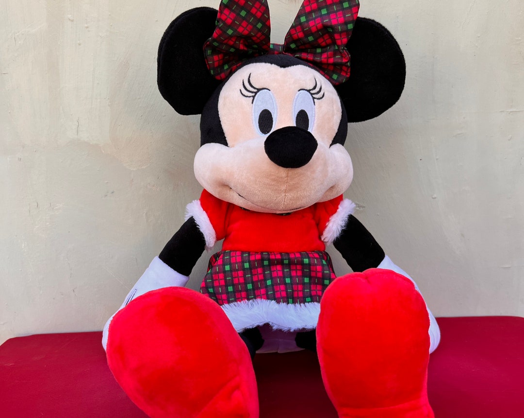 Disney Minnie Christmas Plush Toystuffed Minnie - Etsy