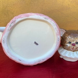 Vintage Kitty Teapot,pink Blue Teapot,decorative Teapot,cat Teapot ...