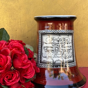 Large Mozart Music Vase,formalities Baum Bros,melody Mahogany ...
