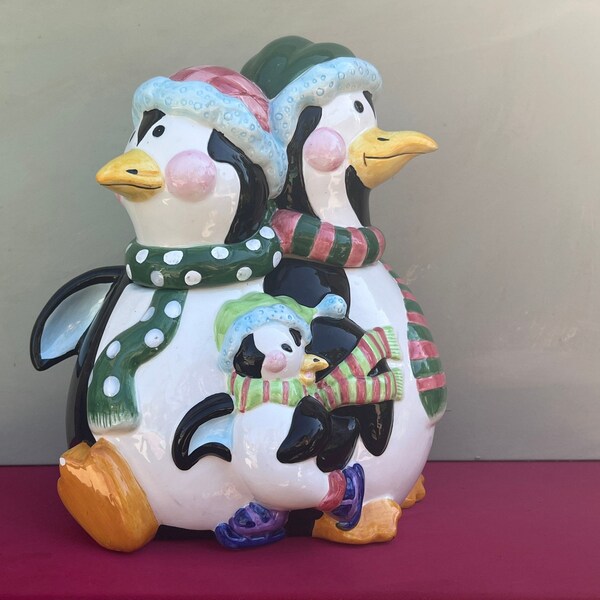 Penguin Cookie Jar - Etsy