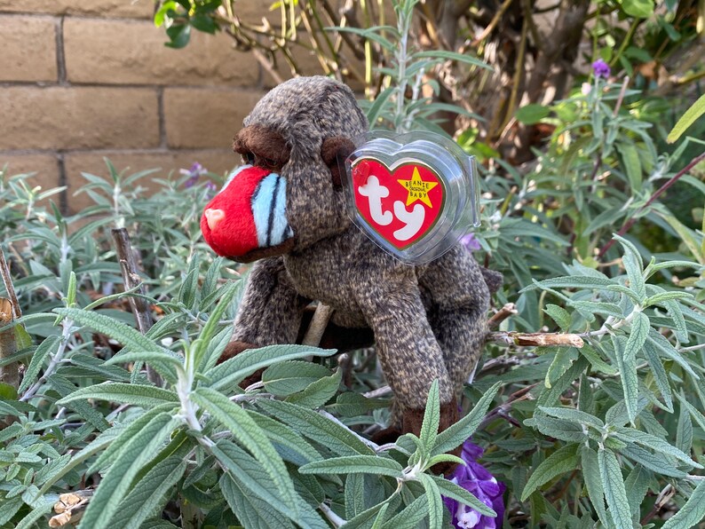 Ty Beanie Babies Cheeks Baboon,collectible Beanie Baby - Etsy