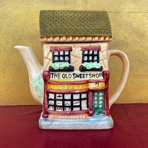 The Old Sweet Shop Teapot,vintage Ceramic Teapot,collectible Teapot ...