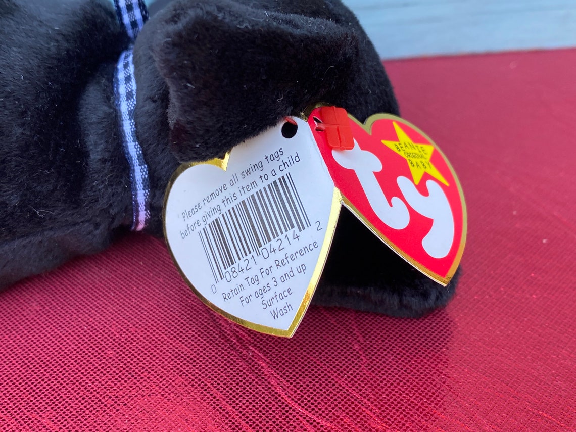 Ty Beanie Babies Luke the Black Lab,collectible Beanie Baby 1998 - Etsy