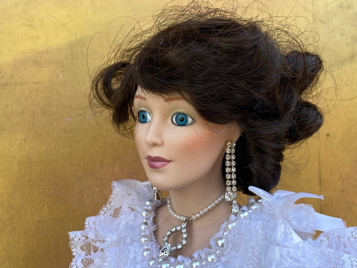 Vintage Porcelain DollBride Porcelain DollWedding Porcelain | Etsy