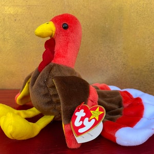 Ty Beanie Babies Gobble,the Turkey,collectible Beanie Babies,beanie ...