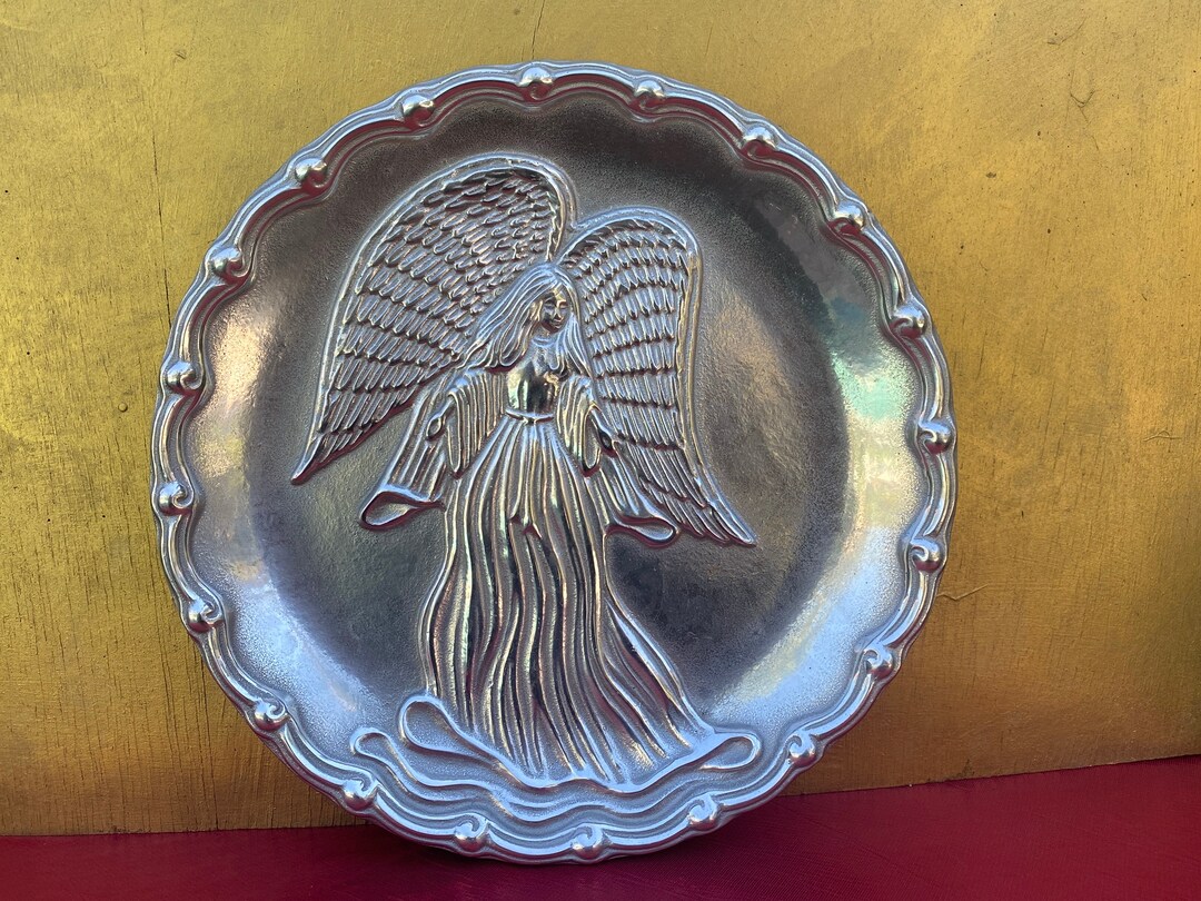 Wilton Armetale Star Angel Plate,vintage Angel Plate,decorative Plate ...