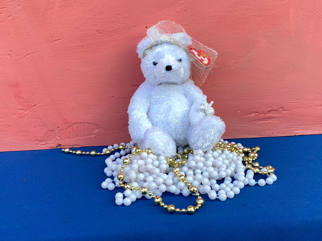Ty Beanie Babies Bride the Bear,collectible Beanie Babies,rare Beanie ...