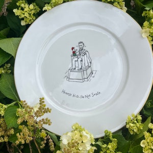 Vintage Merry Masterpiece Dinner Plates,santa Klutz,taxi!,honest Kid,i ...